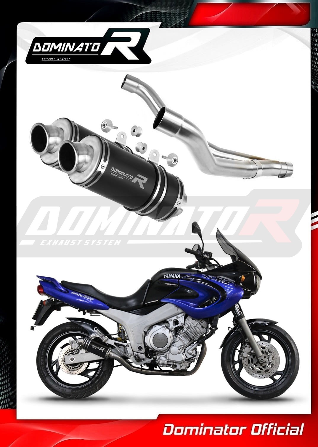 Yamaha TDM 850 1991 - 1995 Exhaust Silencer Muffler GP1 BLACK + dB ...