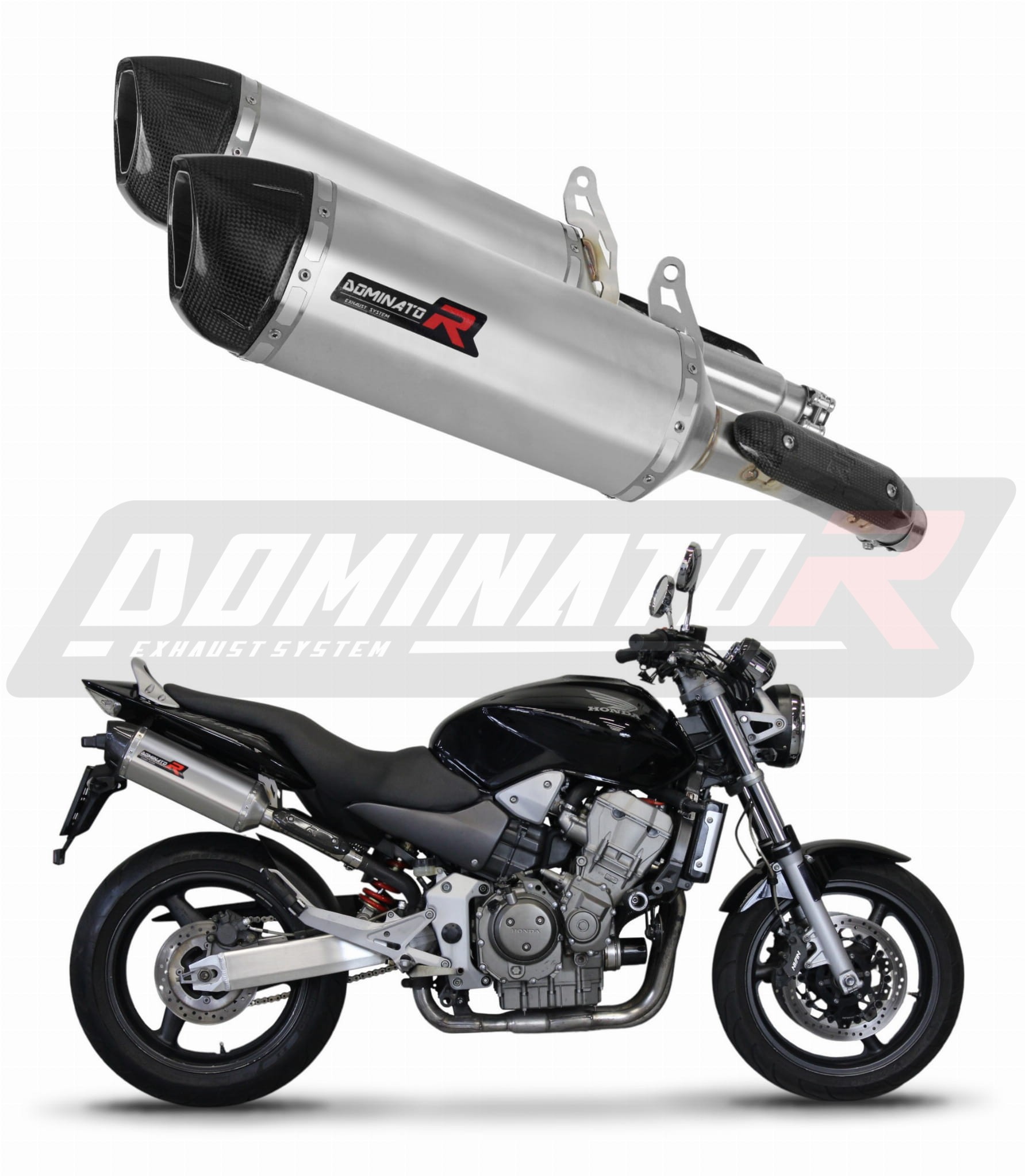 Honda CB 900F HORNET 2002 - 2007 Exhaust Silencer Muffler HP1 + dB ...