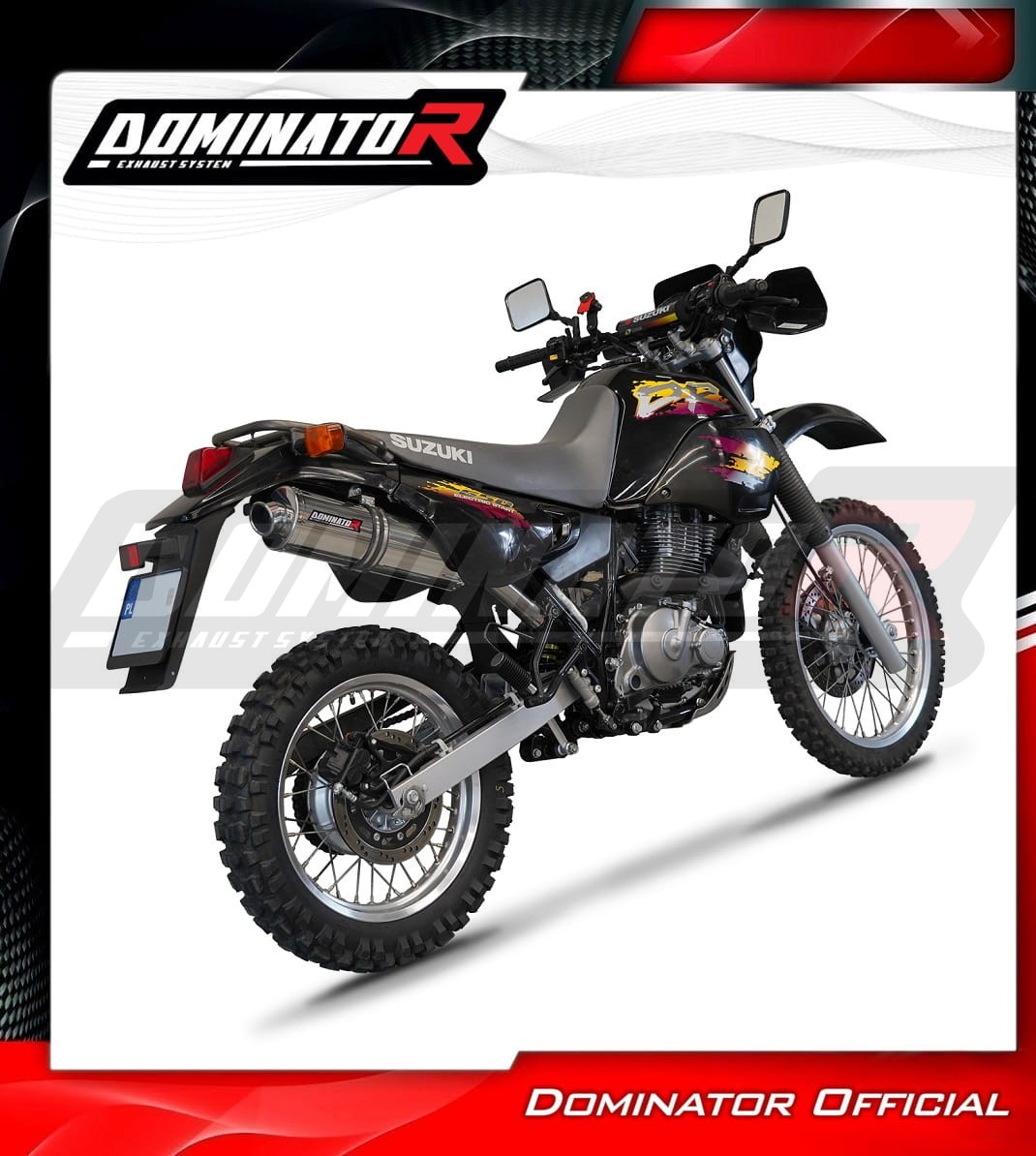 Suzuki DR 650 R / RU / S 1990 - 1995 Exhaust Silencer Muffler ST + dB ...