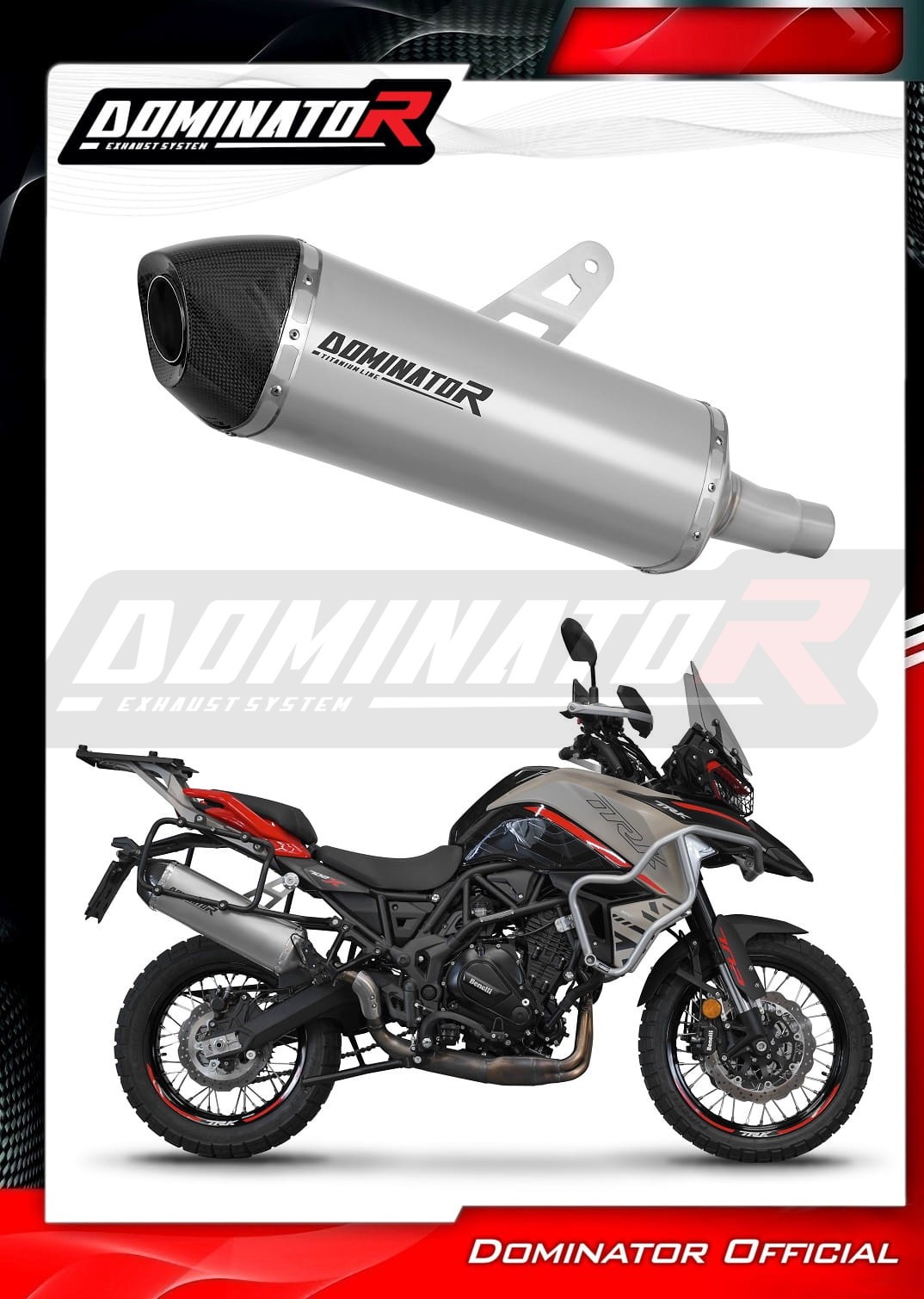 Benelli TRK 702 / TRK 702X 2023 - 2024 Exhaust Silencer Muffler ...