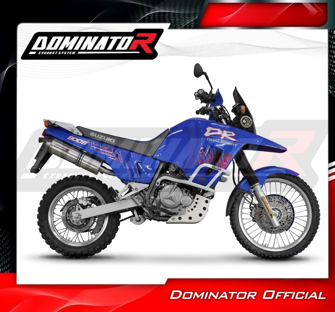 Suzuki DR 800 S / BIG RIGHT SIDE Exhaust Silencer Muffler ST + dB ...