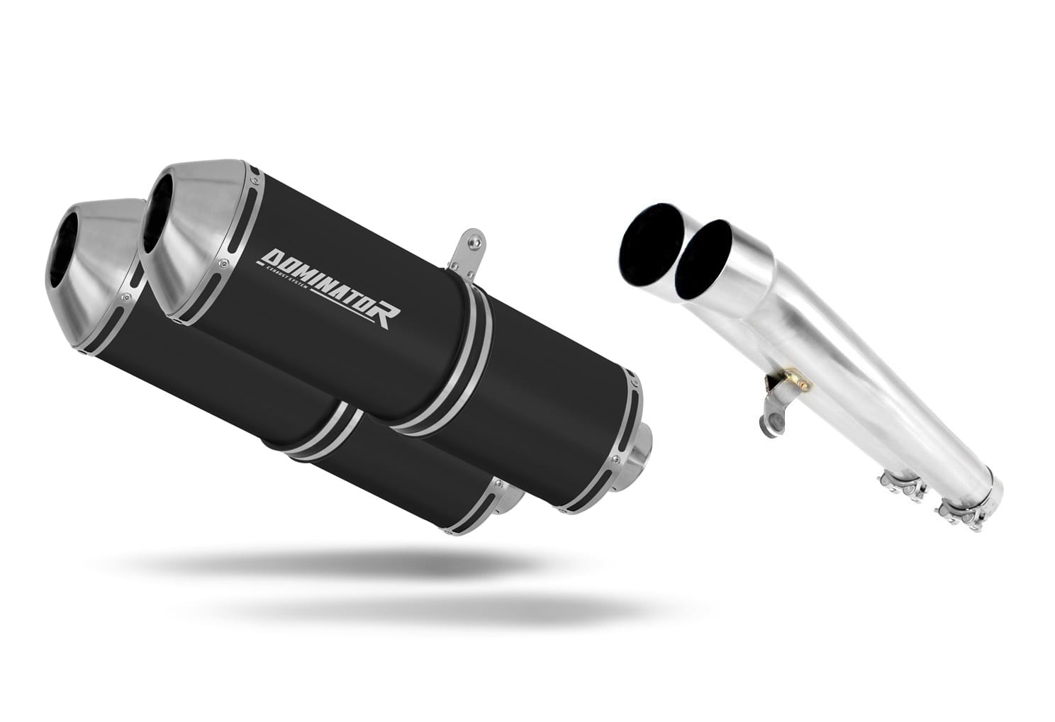 Yamaha FJ 1100 Exhaust Silencer Muffler OVR BLACK + dB killer DOMINATOR ...