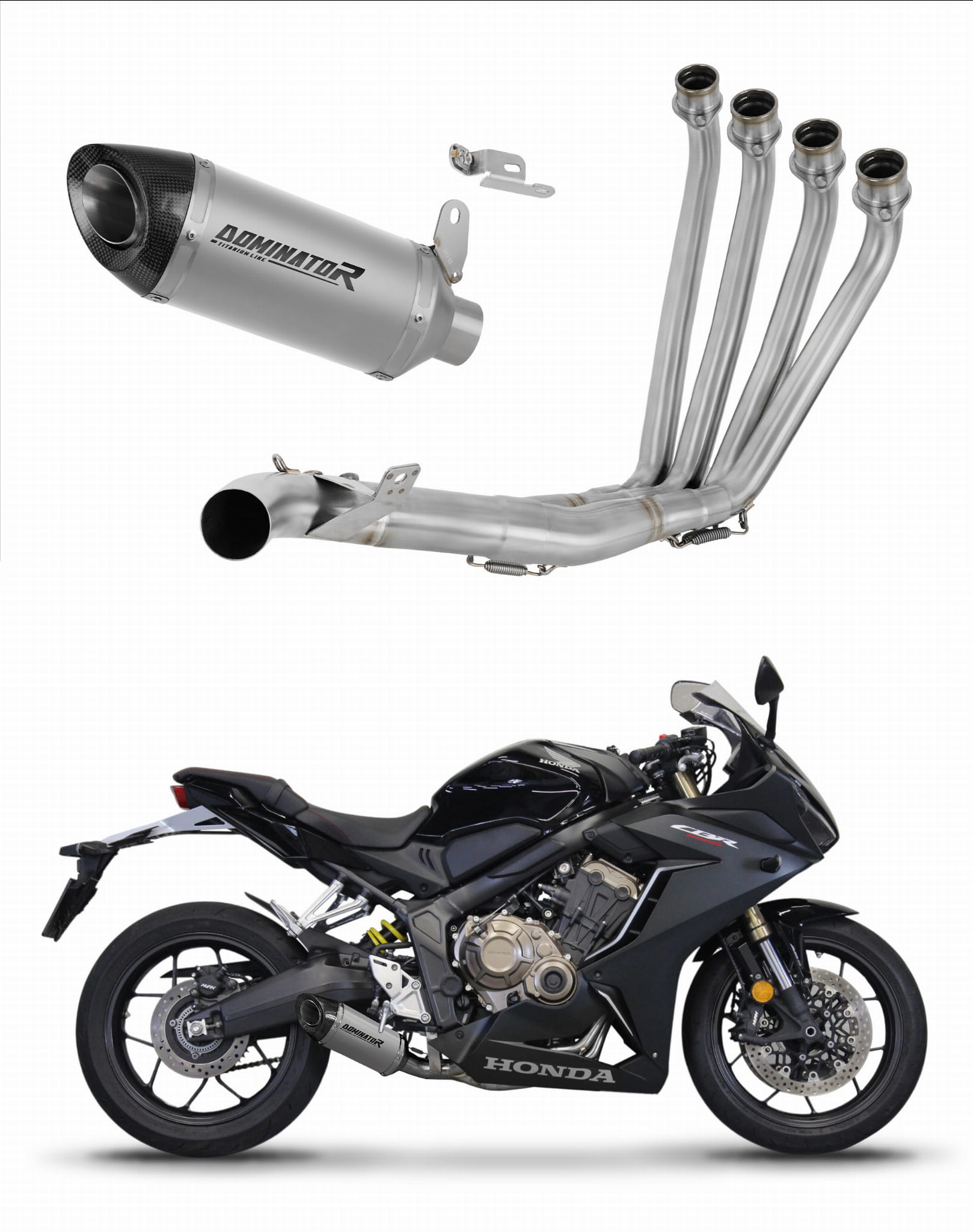 Honda CBR 650 R 2019 - 2023 Full Exhaust System Collector Silencer ...