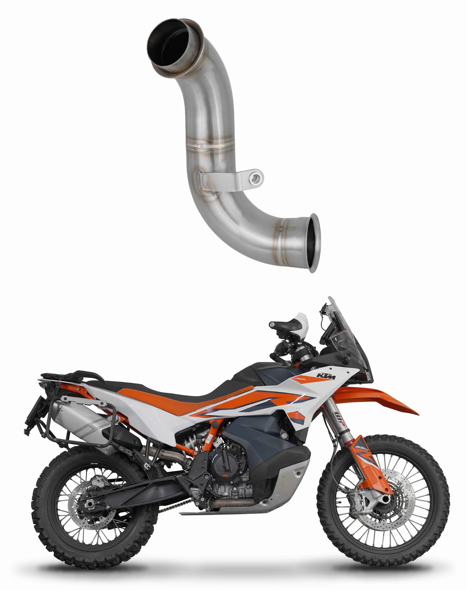 KTM 890 Adventure / R 2021 - 2024 Euro 5 Racing Down Pipe Mid pipe ...