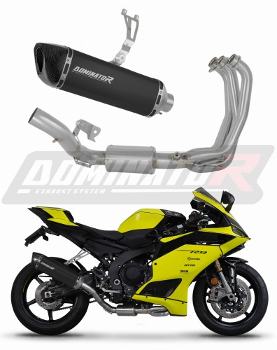 Yamaha YZF R9 2025 Full Exhaust System Collector Silencer HP6 BLACK ...